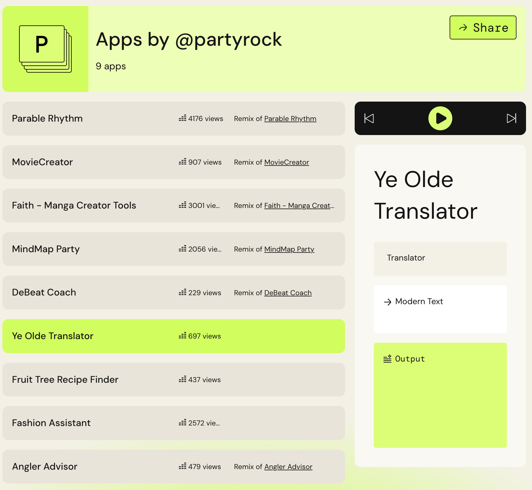 Introducing the Document widget for PartyRock